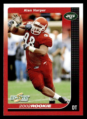 Alan Harper 2002 Score Rookie Card #311 New York Jets | eBay