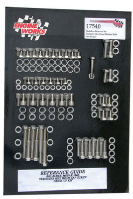 Engine Works Stainless Steel Engine Bolt Kit Mopar Dodge 440 Complete ...