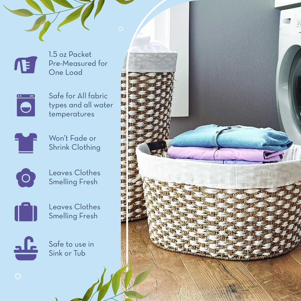 Travel Laundry Detergent Powder Bulk - Individually Wrapped Multi Pack ...
