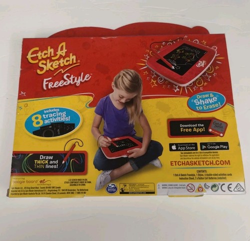 Etch A Sketch Freestyle Drawing Pad with Stylu and Stampers 2 in 1 ...