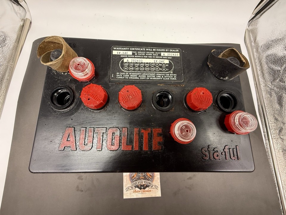 AUTOLITE STA FUL Battery Group 24 ORIGINAL Never Used Dry Inside Date ...
