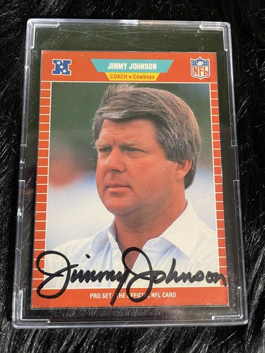 1989 NFL Pro Set Autographed Jimmy Johnson Card 98 | eBay