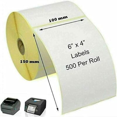 Royal Mail Thermal Labels 4x6 Inch Zebra Printer Labels 500 Labels Per ...