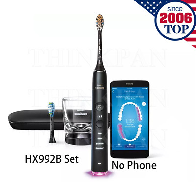 Philips Sonicare DiamondClean Smart 9300 Toothbrush Set HX992B 2Pcs ...