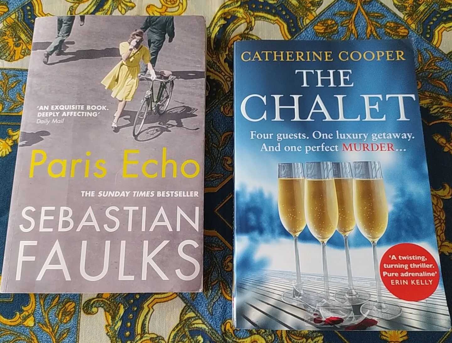 Paris Echo (Sebastian Faulks)+The Chalet (Catherine Cooper) 2 paperback Books | eBay