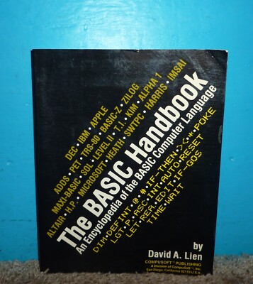 Compusoft The BASIC Handbook Encyclopedia of Basic Computer Language ...