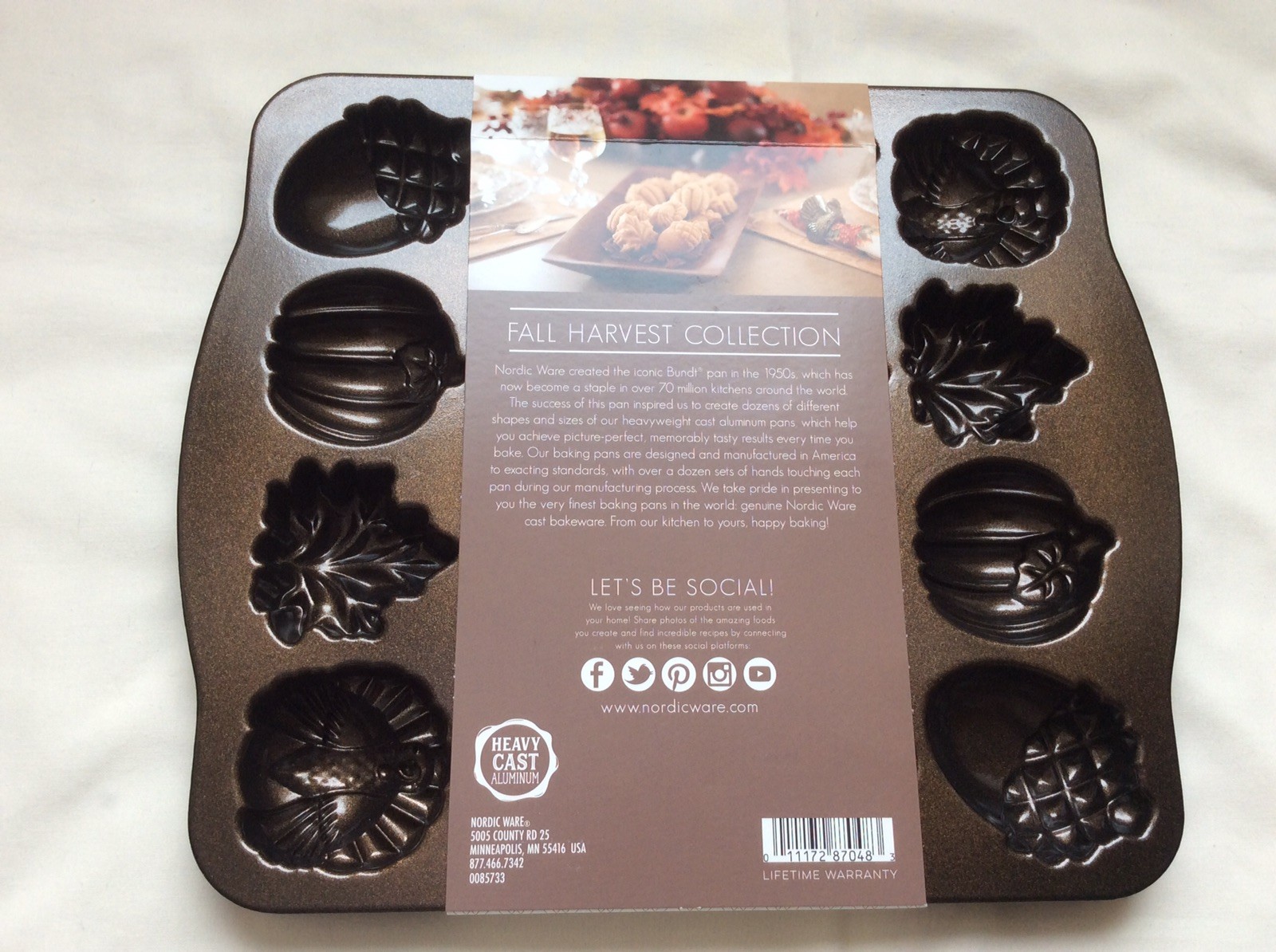 Nordic Ware Fall Harvest Autumn Cakelet Pan (New) | eBay