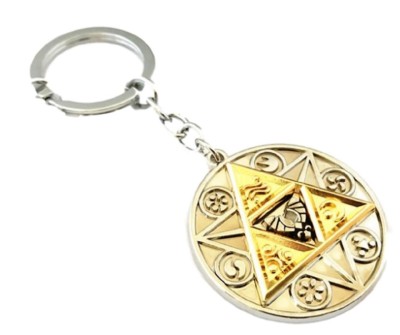 The Legend Of Zelda Tri Force Natural Forces Metal Keychain Keyring | eBay