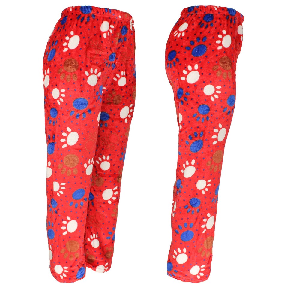 Women's Pajama Bottoms, Super Soft & Fluffy Fleece Pajama Lounge Pants ...