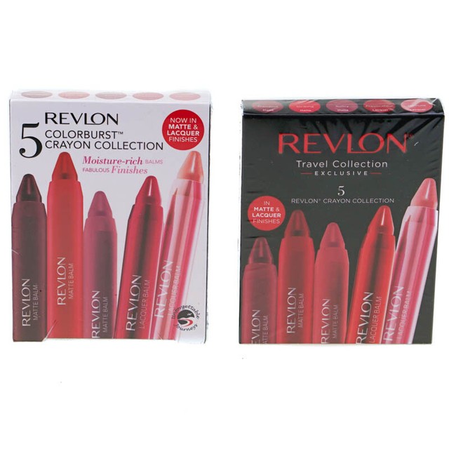 Revlon 5 Colorburst Crayon Collection Moisture Rich Matte Lacquer Lip ...