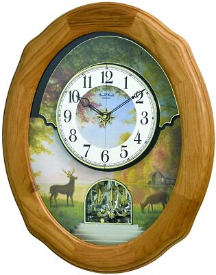 Rhythm Clocks "Joyful Sunset" Magic Clock Motion Joyful Sunset | eBay