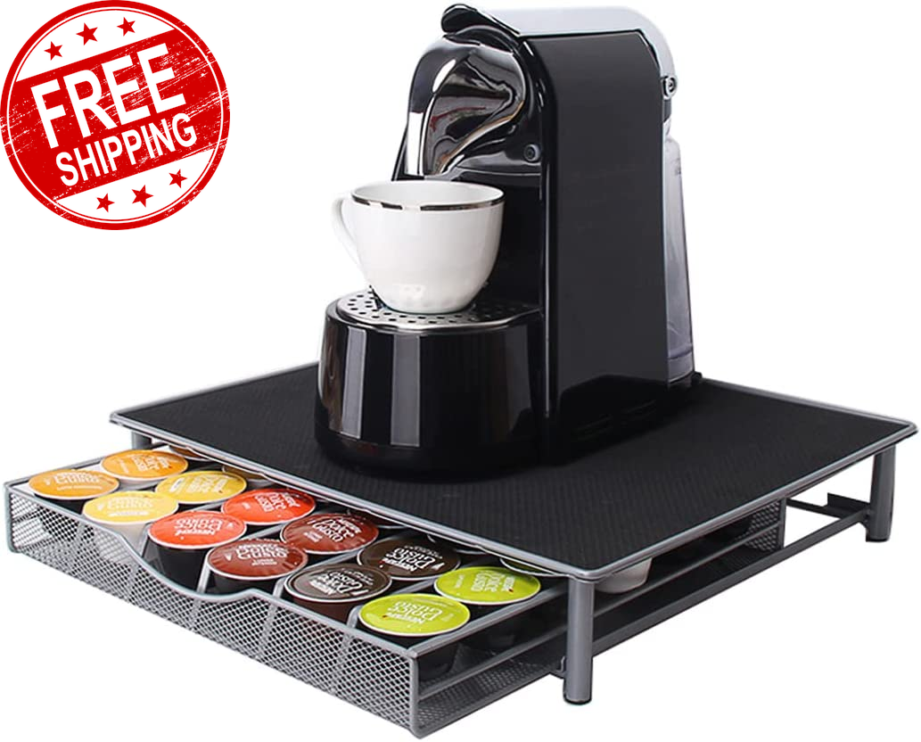 Coffee Pod Holder Drawer Coffee Pods Tray Storage Organiser for Home ...