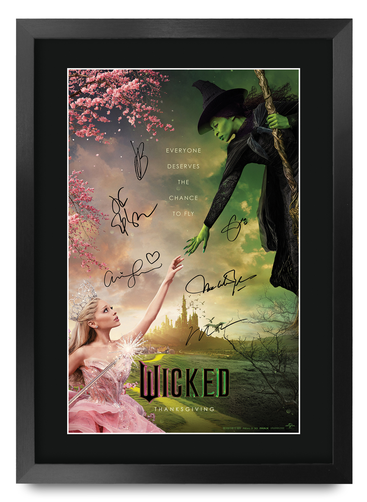 Wicked Part 1 Movie Cool Gift Idea Framed Autograph Picture Print to ...