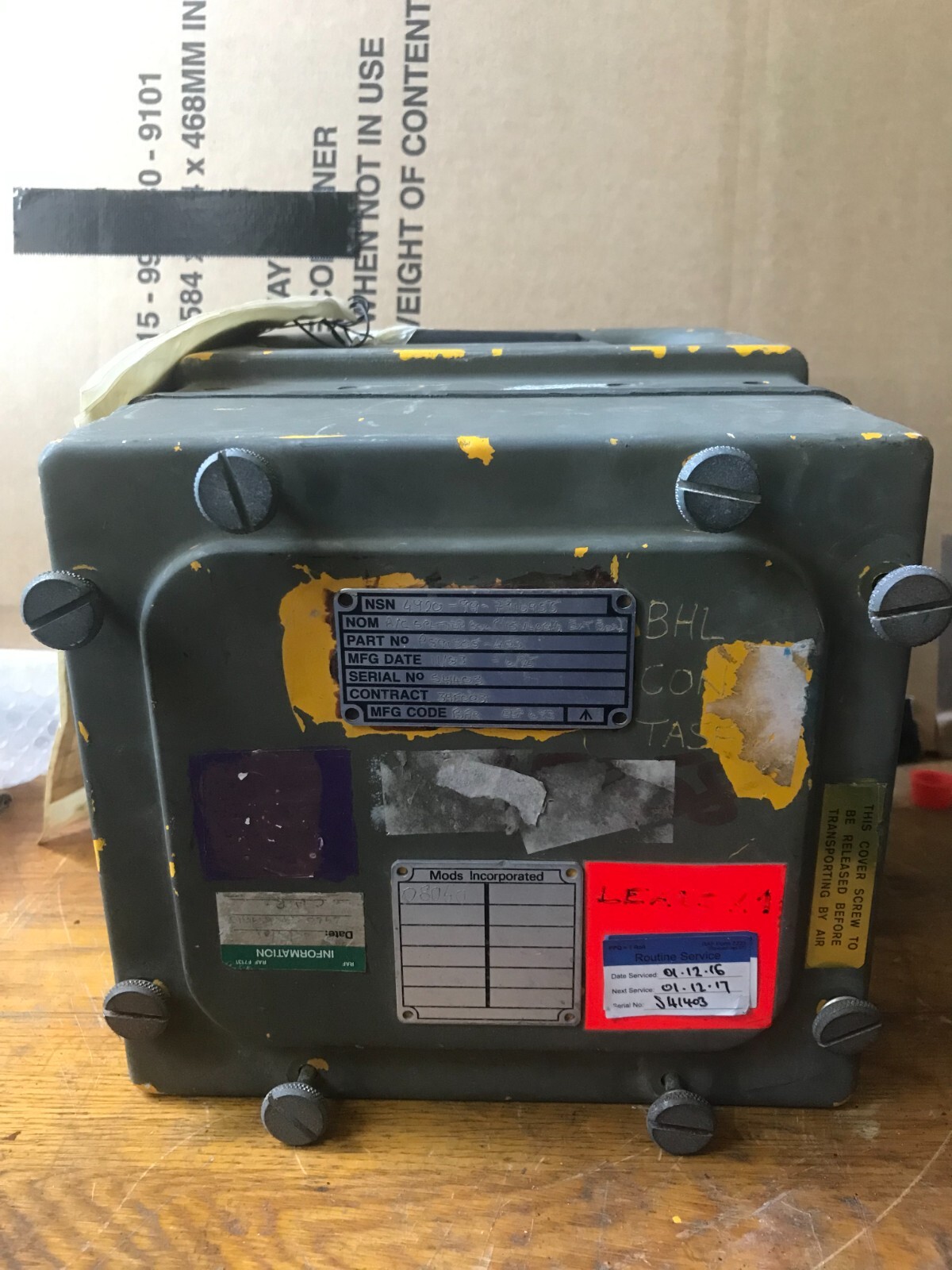 A/C Splitter Box. NSN: 4920-99-791-6955. Ex MOD | eBay