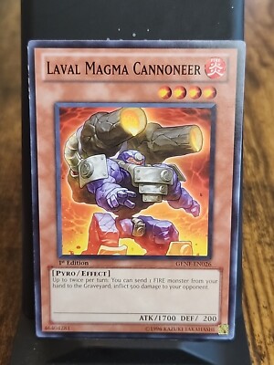 Laval Magma Cannoneer - 1st Edition - Yugioh Fire Monster - Vintage | eBay