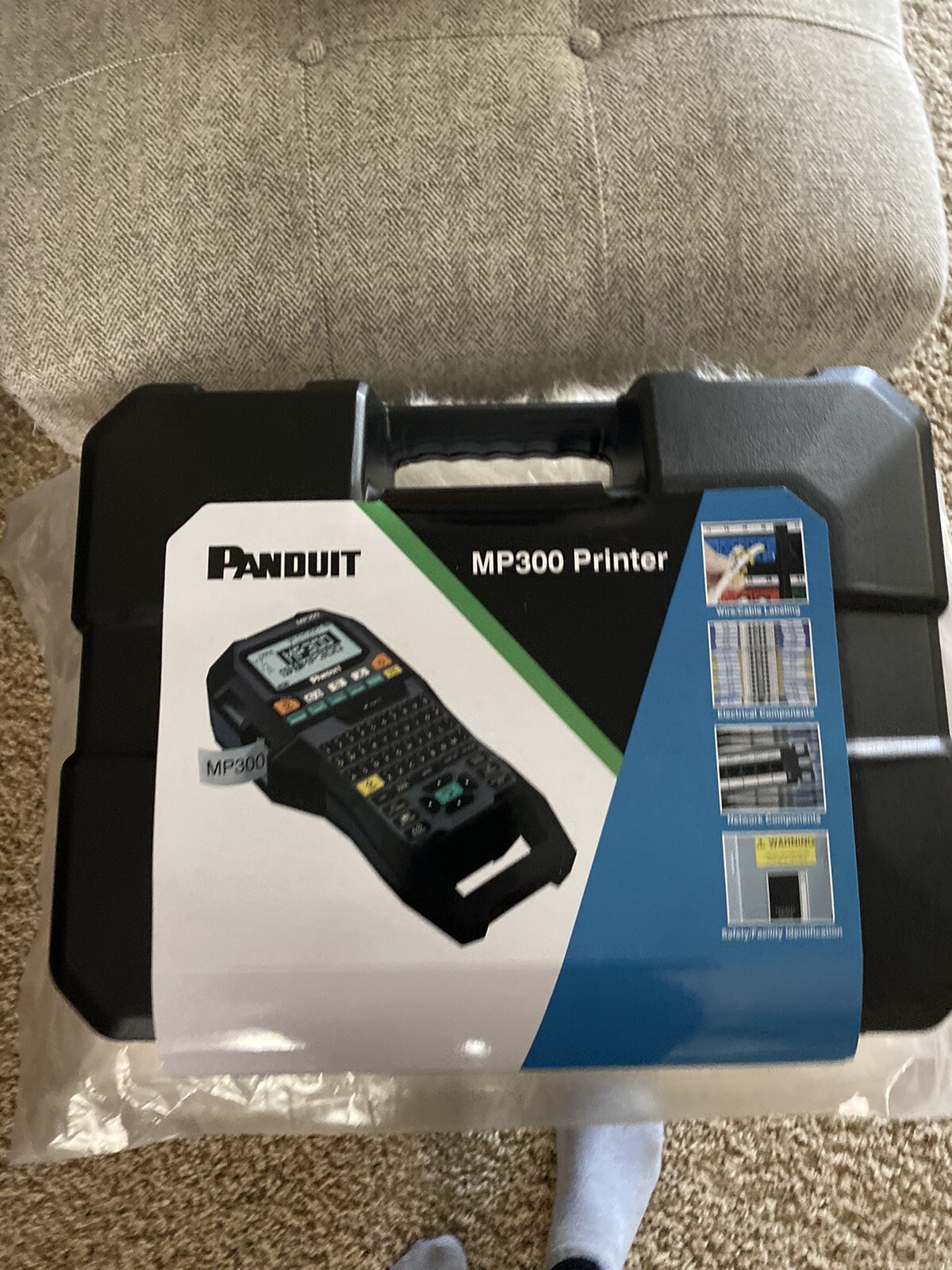 Panduit Monochrome Mobile Thermal Transfer Portable Label Printer MP300 ...