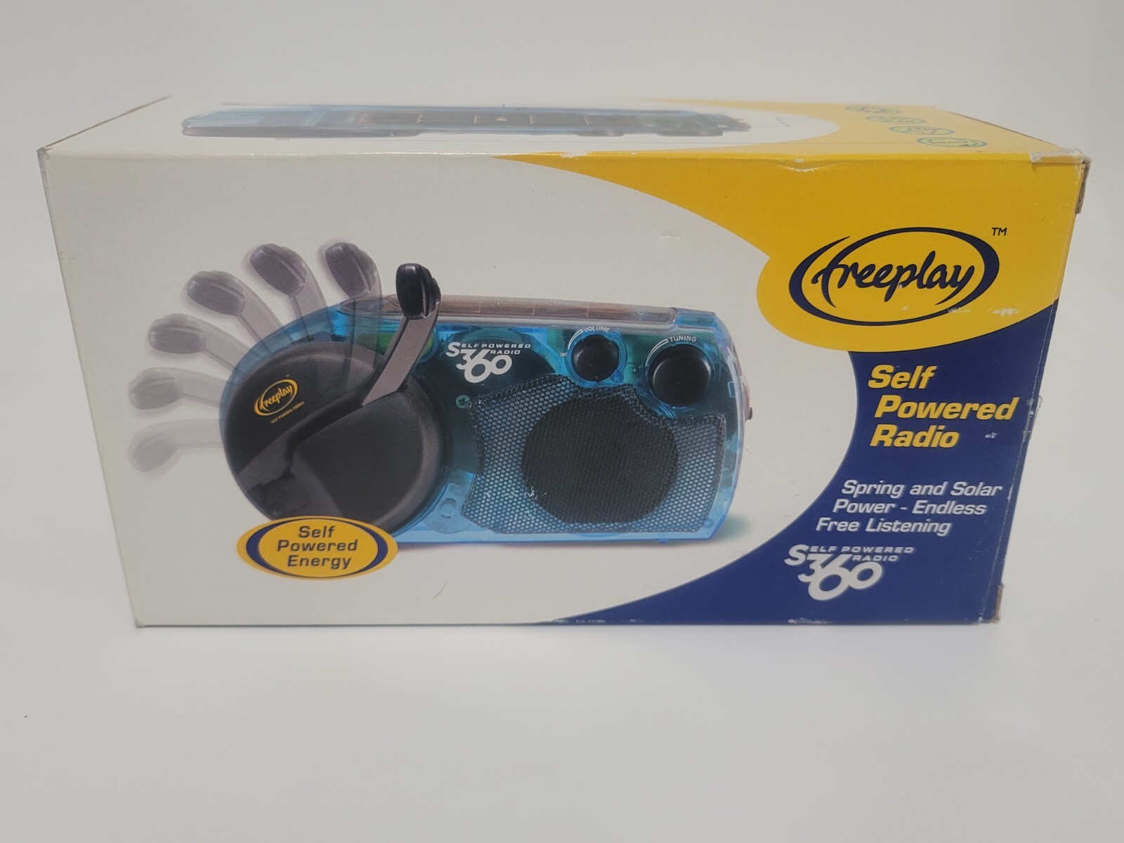 FREEPLAY Self Powered & Solar Radio AM/FM Emergency Radio Clear Blue ...