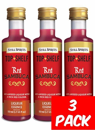 Still Spirits Top Shelf RED SAMBUCA - 3 PACK | eBay
