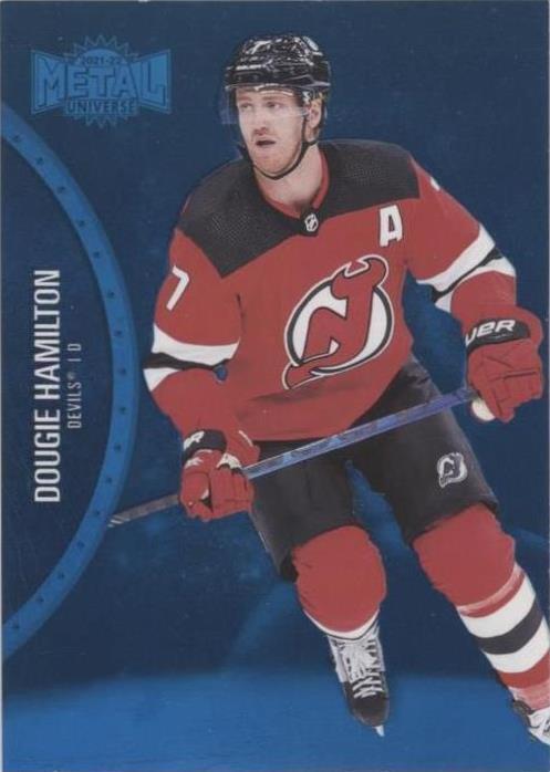 2021-22 Skybox Metal Universe - Dougie Hamilton #7 Blue Spectrum for ...