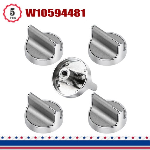 5pack W10594481 High Quality Knob Range Stove Oven Burner Parts Control ...