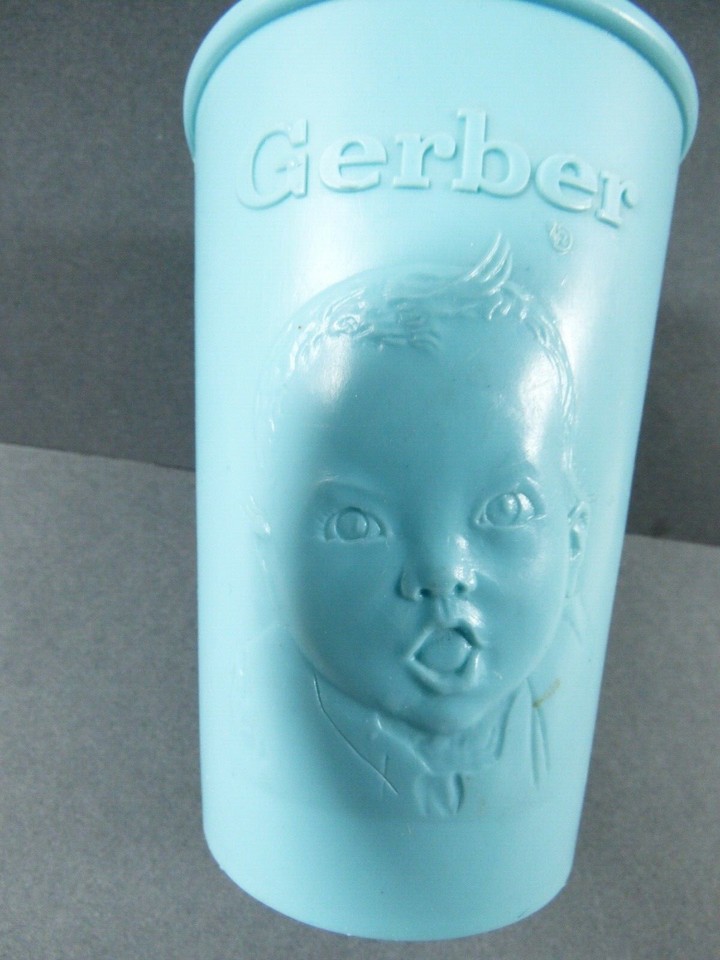 Antique Vintage Gerber Baby Blue Plastic Drinking Cup Glass | eBay