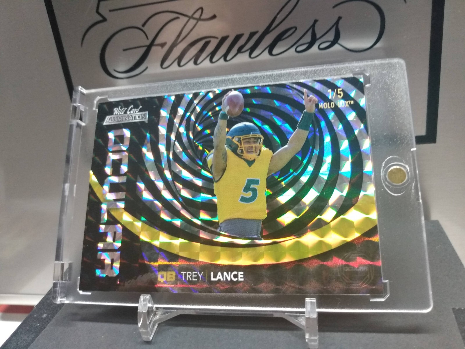 2021 Wild Card Alumination - Ocular Trey Lance #OC-6 Red Chase-Holo-Lux ...