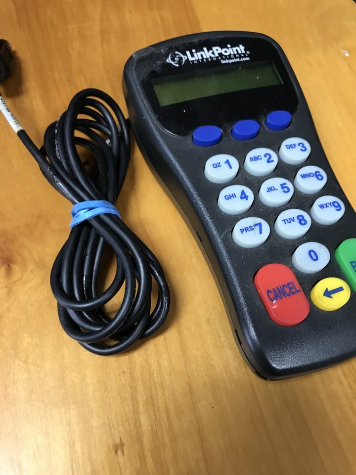 LINKPOINT INTERNATIONAL 8001 BANKPOINT II PINPAD CREDIT CARD DEBIT CARD ...