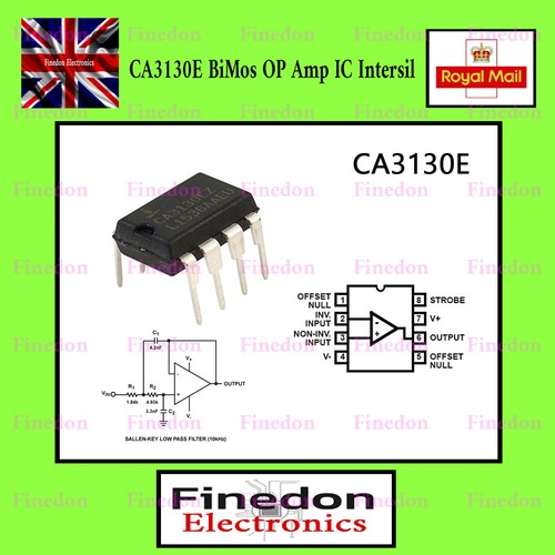 CA3130E CA3130EZ BiMos OP Amp IC Intersil Harris RCA DIP-8 UK Seller | eBay