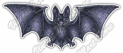 Bat Vampire Bloodsucker Flying Mouse Mice Car Bumper Vinyl Sticker ...