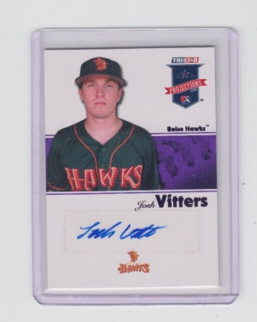 2008 Tristar Projections Josh Vitters Purple Auto 1/1 One of One #256 ...