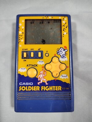 RARE VINTAGE 1984 CASIO CG-86 SOLDIER FIGHTER ELECTRONIC HANDHELD GAME ...