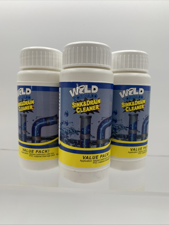 3x Fast Drain Remover Hot Sink Pipe Dredge Bomb Toilet Quick Foaming ...