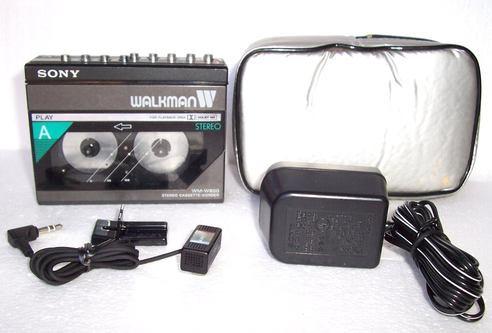 Sony Walkman WM-W800 Stereo REC Cassette Tape Player A/FM Radio W 800 ...