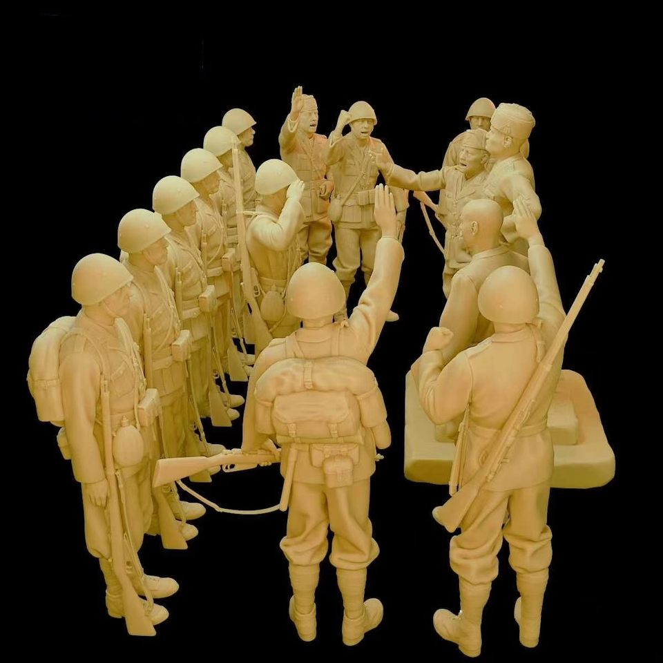 Ww2 Passionate Speech 15 Italian Soldiers 1/35 Scale Resin Printed ...