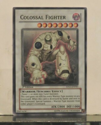 Colossal Fighter - 5DS1-EN043 - Super Rare 1st Edition Starter Deck | eBay
