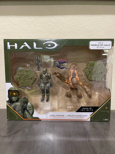 Halo Infinite 4" UNSC Marine and Grunt Conscript Action Figure New in ...