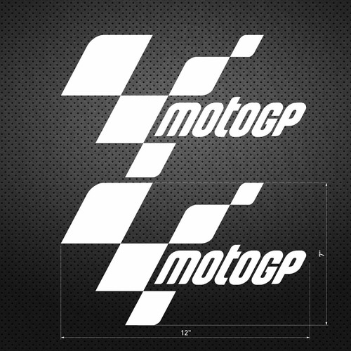 MOTO GP 12x7 STICKER DIE CUT DECAL AUFKLEBER AUTOCOLLANT PEGATINAS 2 ...