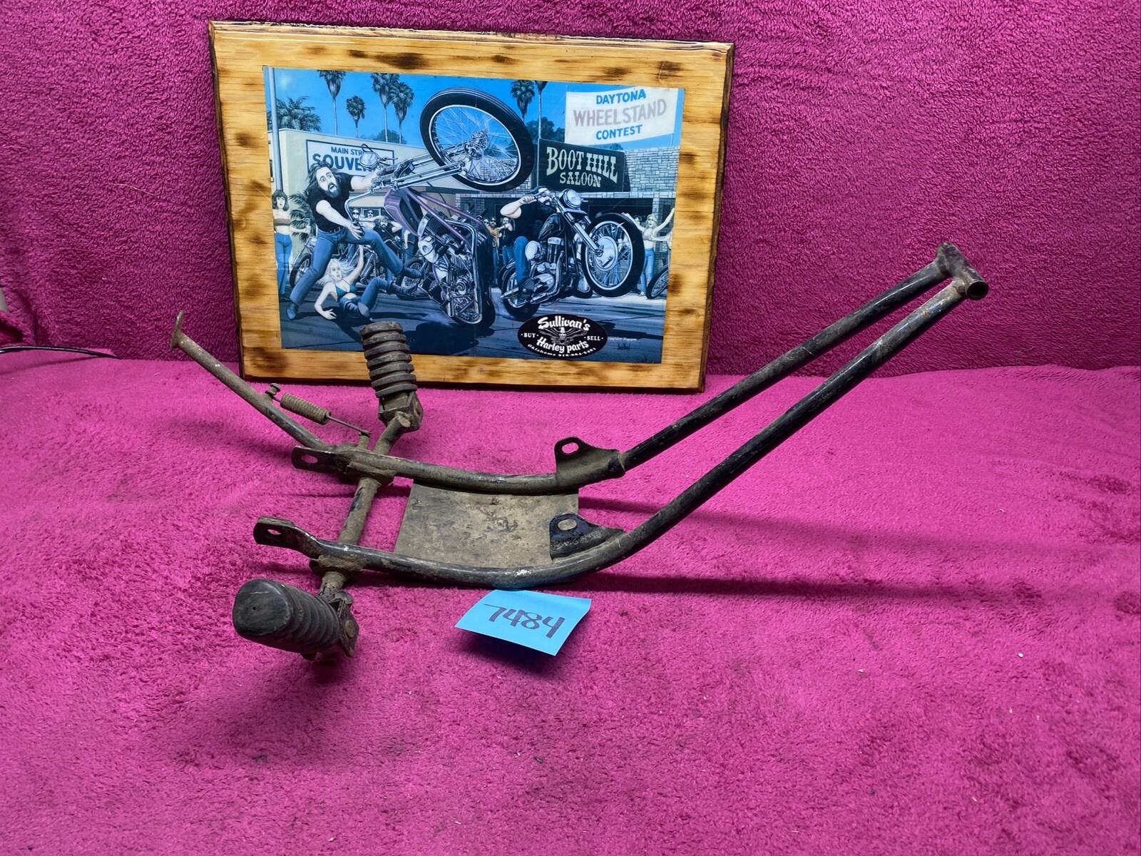 Yamaha frame cradle lower engine mount foot peg bracket kick stand Jt1 ...