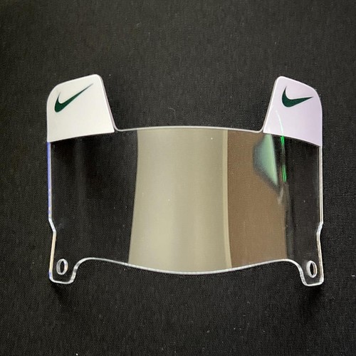 White & Green Nike Tabs - Clear MINI Football Helmet Visor with Green ...