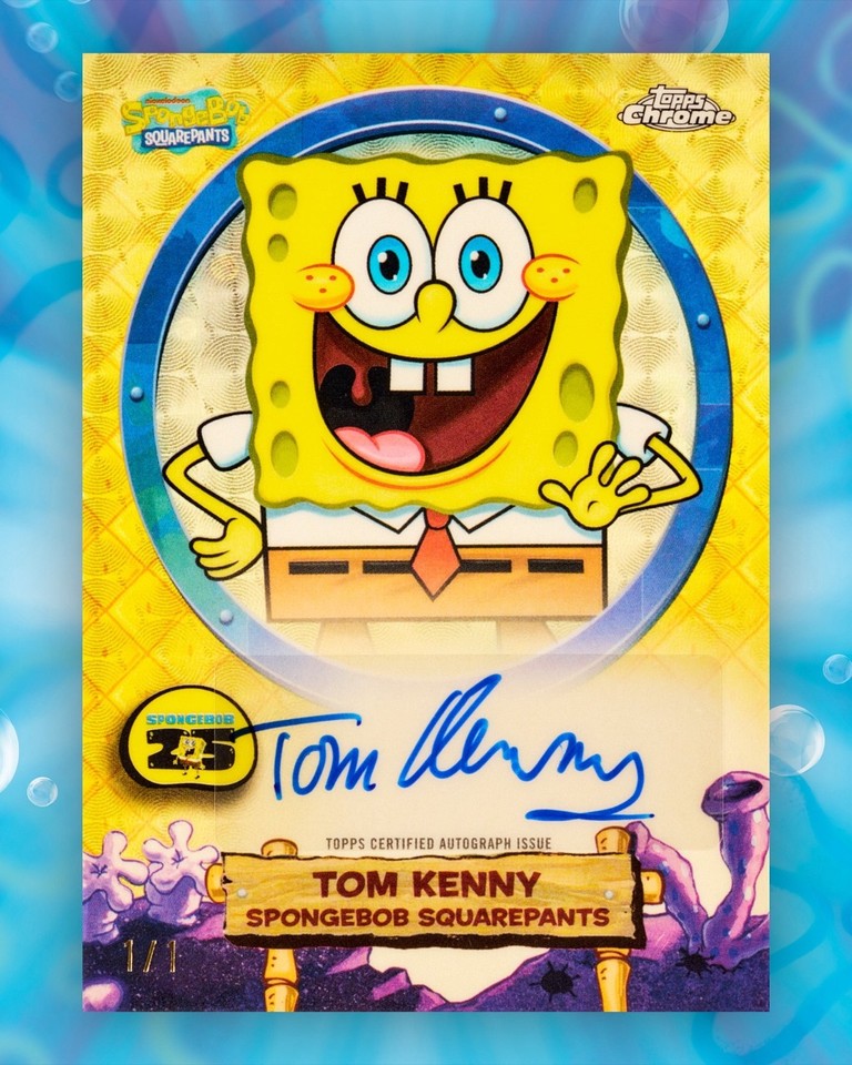 Topps Spongebob Squarepants Hobby Box Chrome® 25th Anniversary SEALED ...