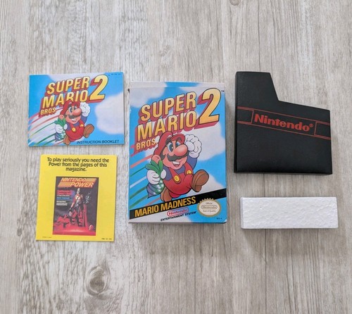 Super Mario Bros 2 NES Nintendo Box, Manual, Sleeve & Insert Only - NO ...