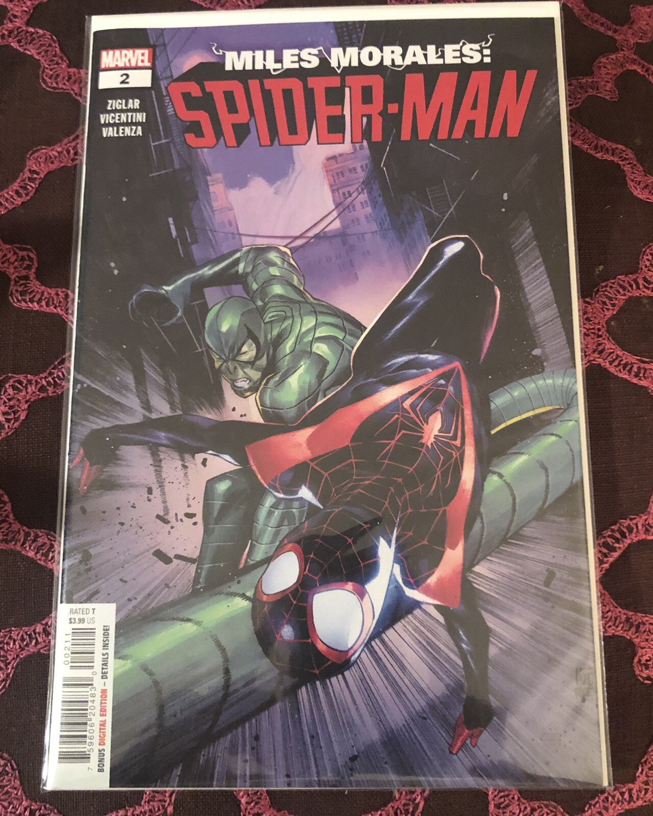 MILES MORALES SPIDER-MAN #2A FIRST FULL APPEARANCE OF RABBLE HIGH GRADE ...