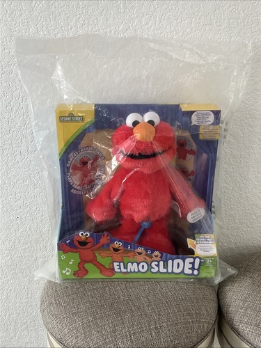 New! English & Spanish! ELMO SLIDE Interactive Plush Toy Learn w ...