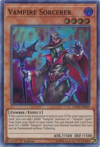 Vampire Sorcerer - DASA-EN049 - Super Rare - 1st Edition x1 - Near Mint ...
