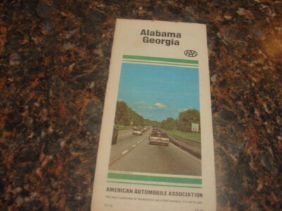 1979 AAA Road Map of Alabama/Georgia | eBay