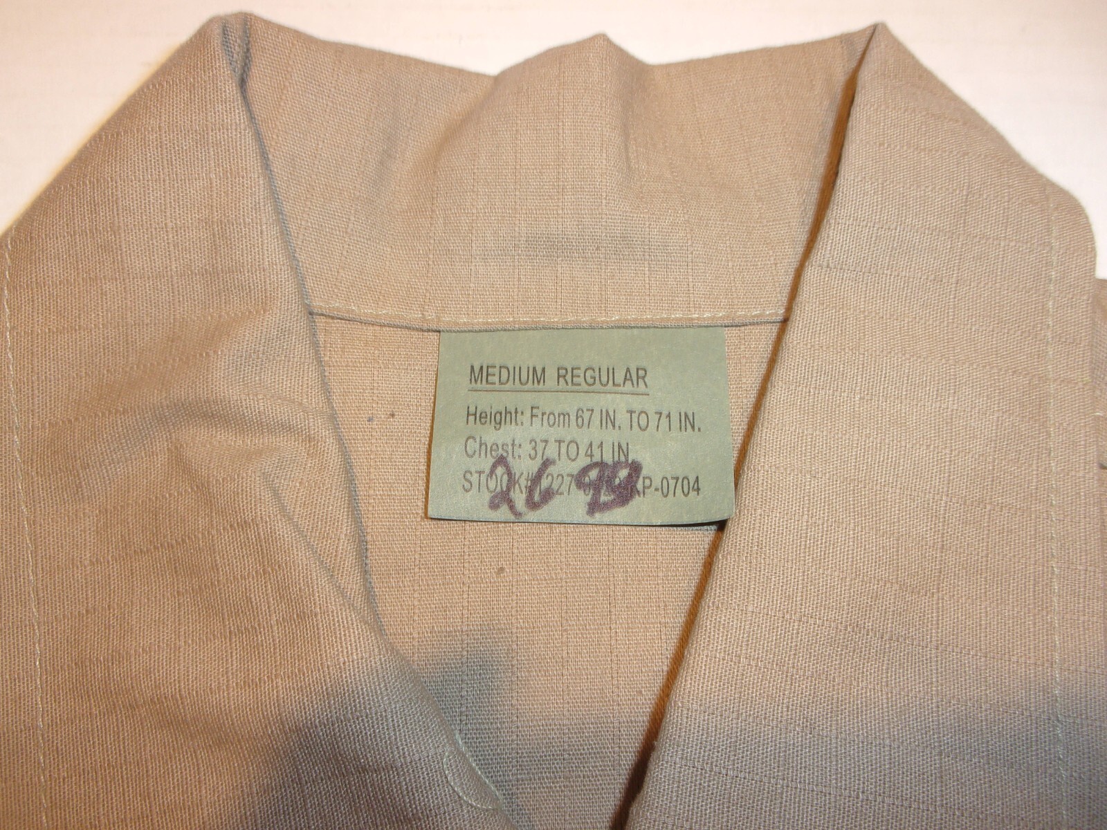 NEW COMBAT HOT WEATHER LIGHTWEIGHT TAN KHAKI TACTICAL JACKET ALL SIZES ...