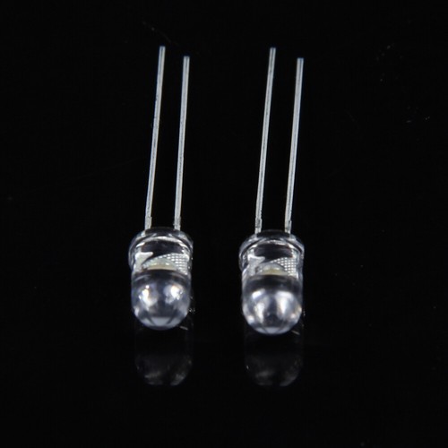 100Pcs 5mm Round LED Light Through Hole 15000MCD Ultra-Bright for Diy ...
