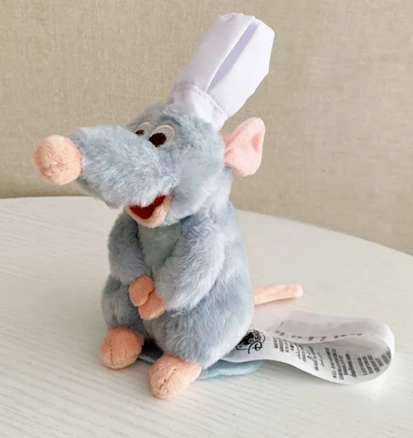 Hot Ratatouille Chef Remy Magnetic Shoulder Plush Toy 6" Soft Stuffed ...