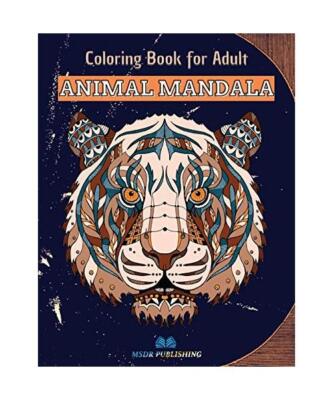 ANIMAL MANDALA Coloring Book: 50 Mandalas for Animal Lovers to Relieve ...