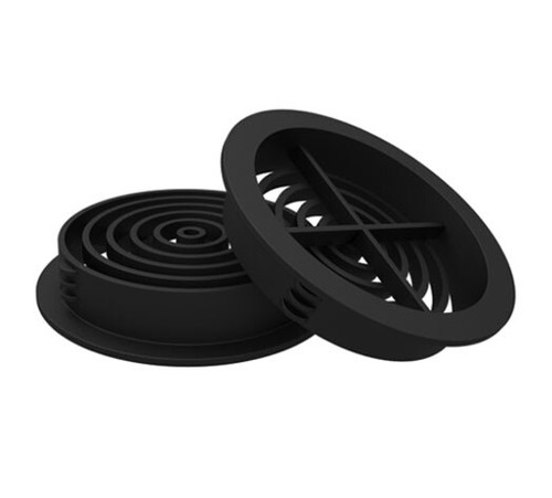 70mm Circular Soffit Air Vents uPVC Push Fit Roof Eaves Disc Vent 10 ...